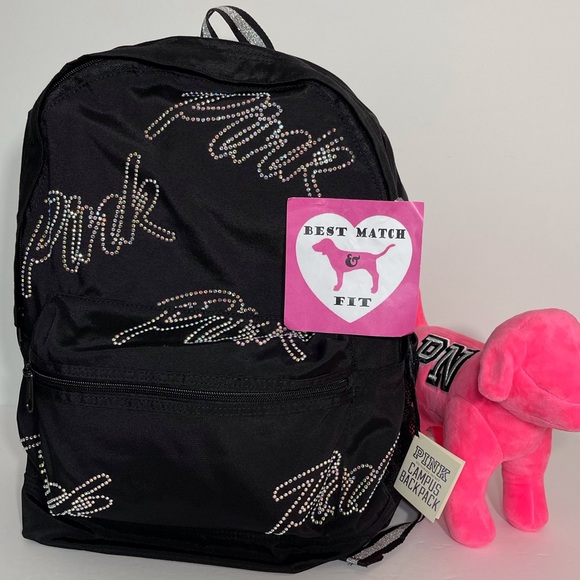 PINK Victoria's Secret | Bags | Victorias Secret Pink Logo Bling Campus ...